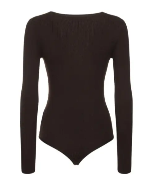 Michael Kors Round-neck Long-sleeve Knitted Jumpsuit
