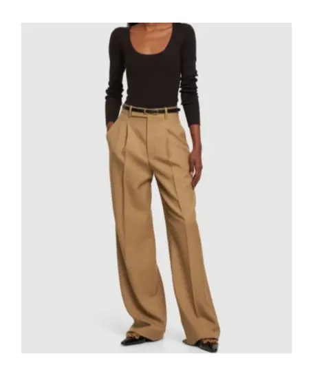 Michael Kors Round-neck Long-sleeve Knitted Jumpsuit