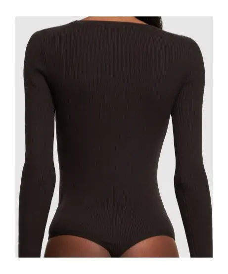 Michael Kors Round-neck Long-sleeve Knitted Jumpsuit