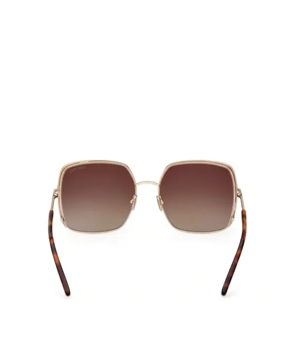 TOM FORD Logo Sunglasses - Brown