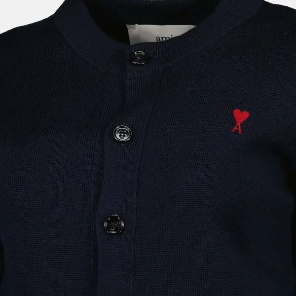 AMI Paris De Coeur Knitted Cardigan