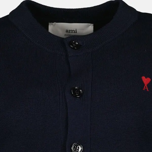 AMI Paris De Coeur Knitted Cardigan