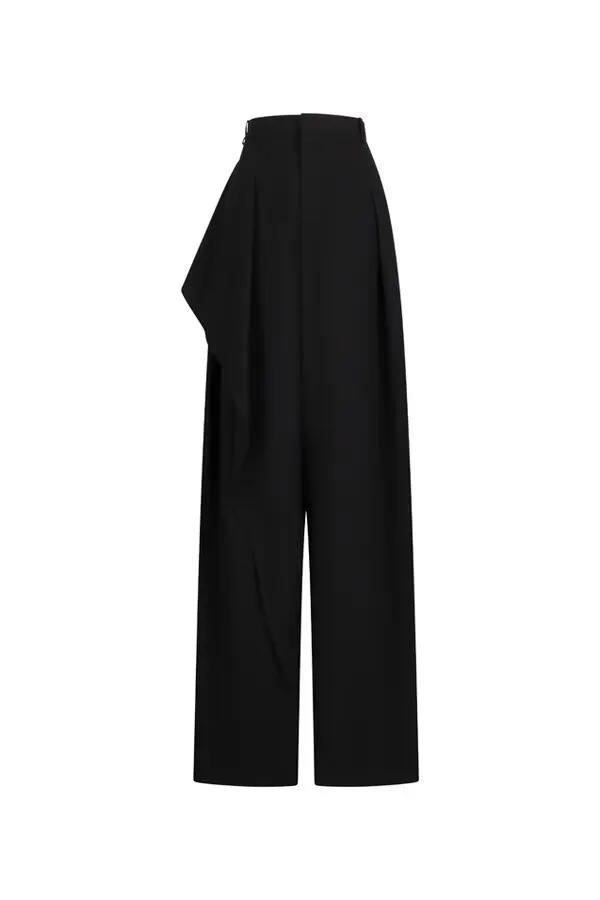 Dior Draped Regular-fit Trousers - Black