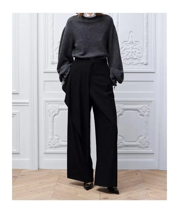 Dior Draped Regular-fit Trousers - Black