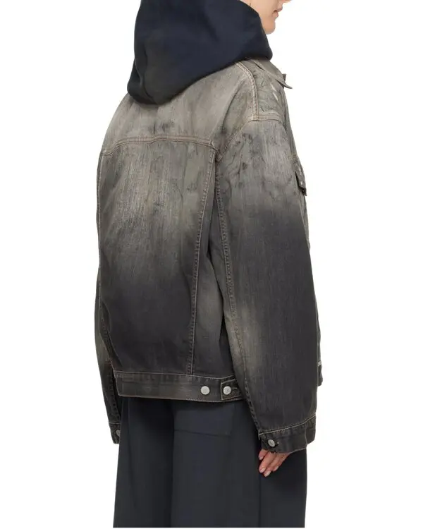 Acne Studios Distressed Denim Button-up Jacket