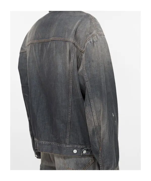 Acne Studios Distressed Denim Button-up Jacket