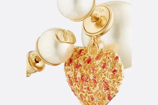 Dior Amour Tribales Earrings With Heart Motif