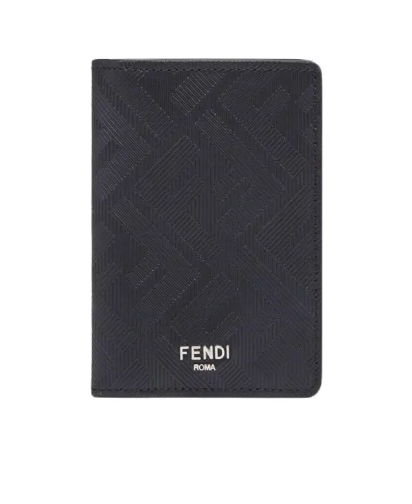 Fendi Ff Bi-fold Card Holder - White