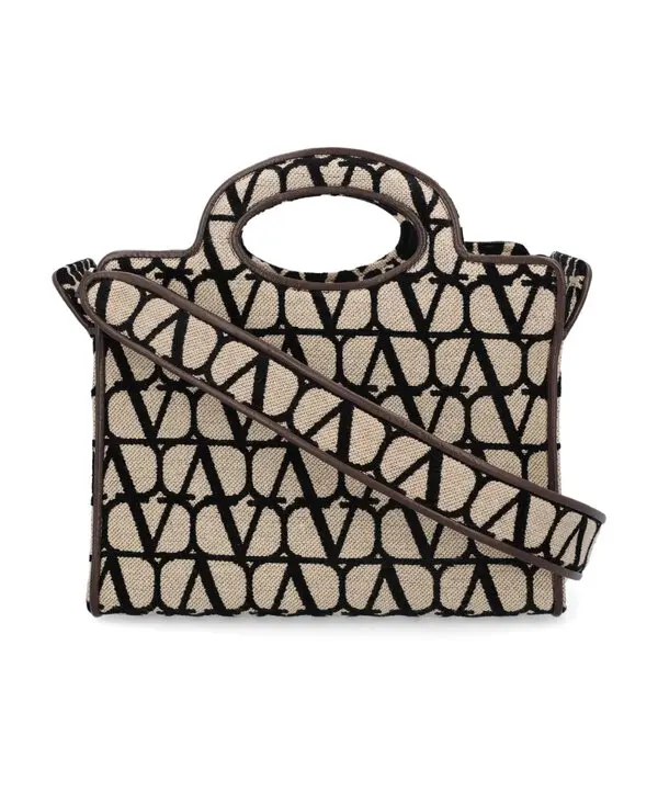 Valentino Garavani La Troisième Toile Iconographe Small Tote Bag - Black