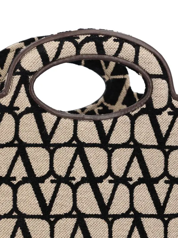 Valentino Garavani La Troisième Toile Iconographe Small Tote Bag - Black