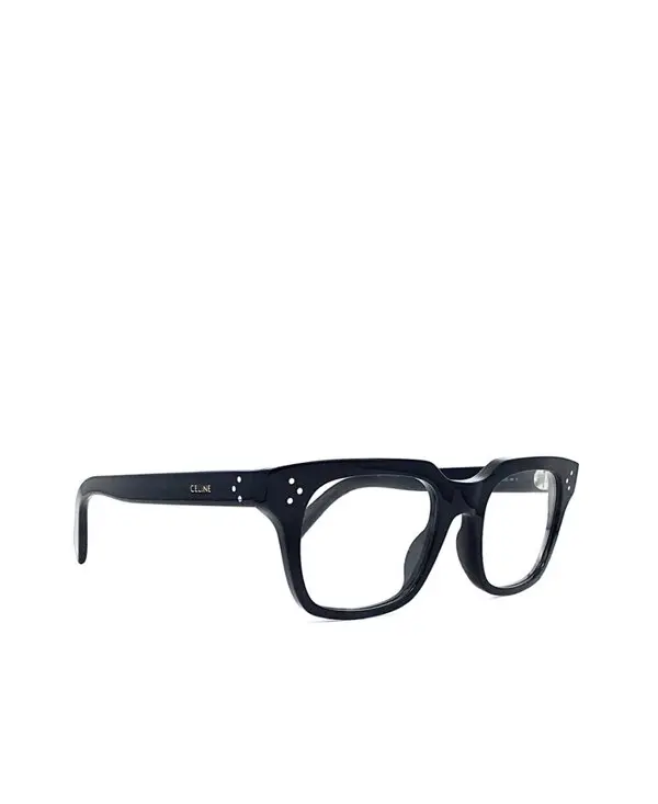 Celine Logo Flat Mirror Eyeglasses - Black