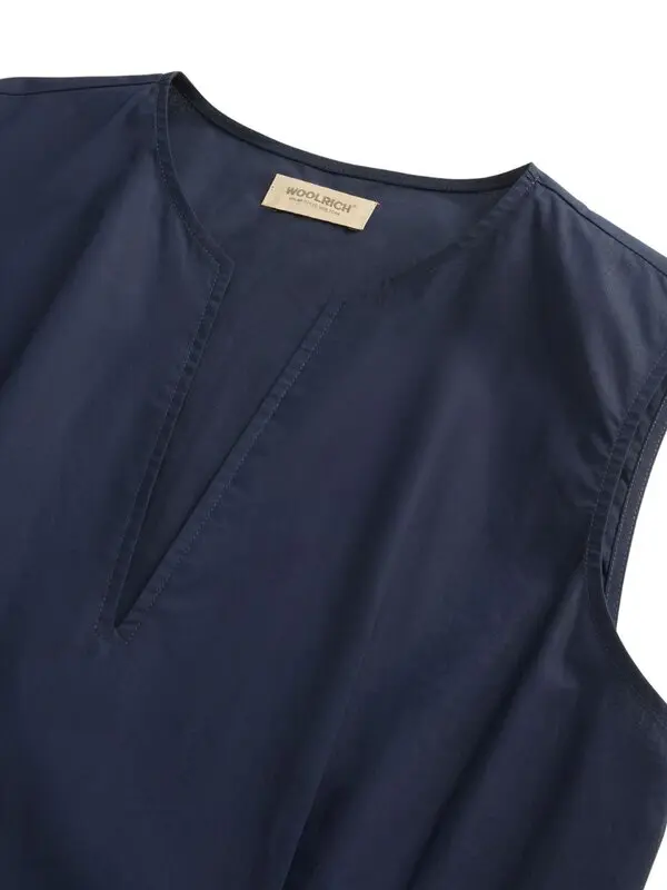 Woolrich Sleeveless V-neck Belted Dress - Black