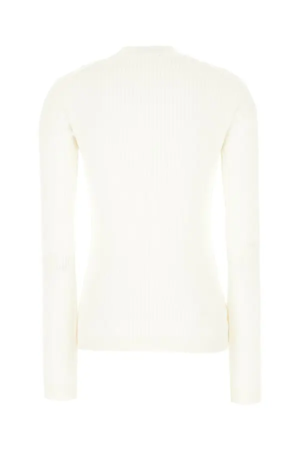 Fendi Slim Fit Crewneck Jumper With Logo Inlay