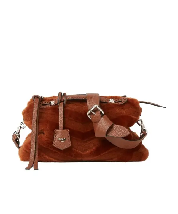 Fendi Selleria Medium Tote Bag - Rust-red