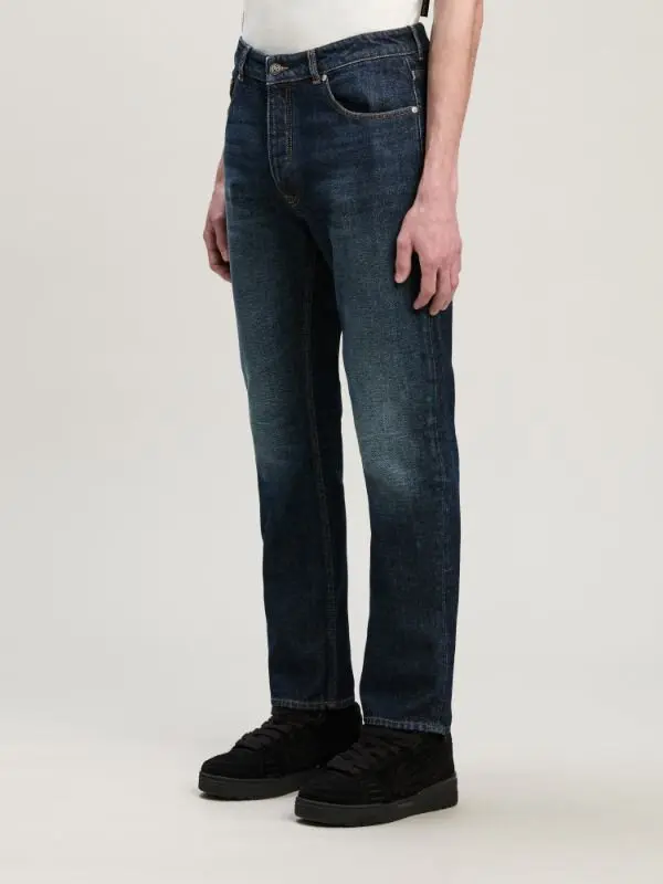 Palm Angels Straight Leg Jeans - Black