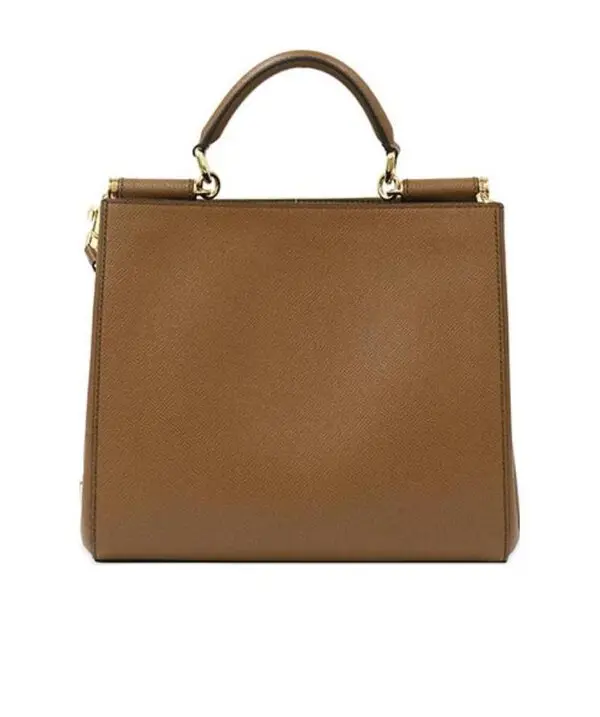 Dolce & Gabbana Logo Detail Handbag - Brown