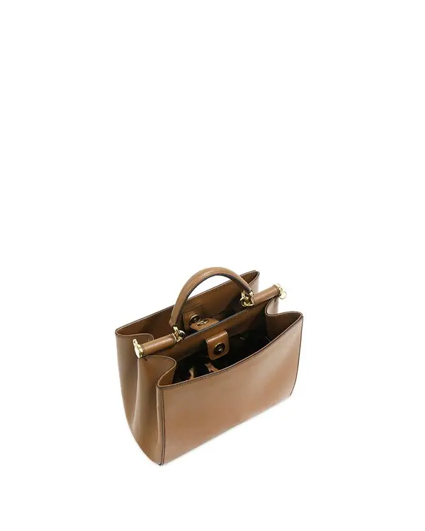 Dolce & Gabbana Logo Detail Handbag - Brown