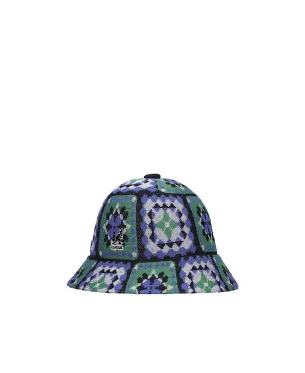 KANGOL Crocheted Logo Bucket Hat - Blue