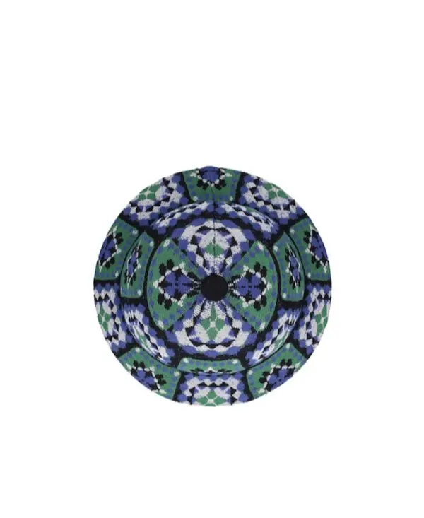 KANGOL Crocheted Logo Bucket Hat - Blue