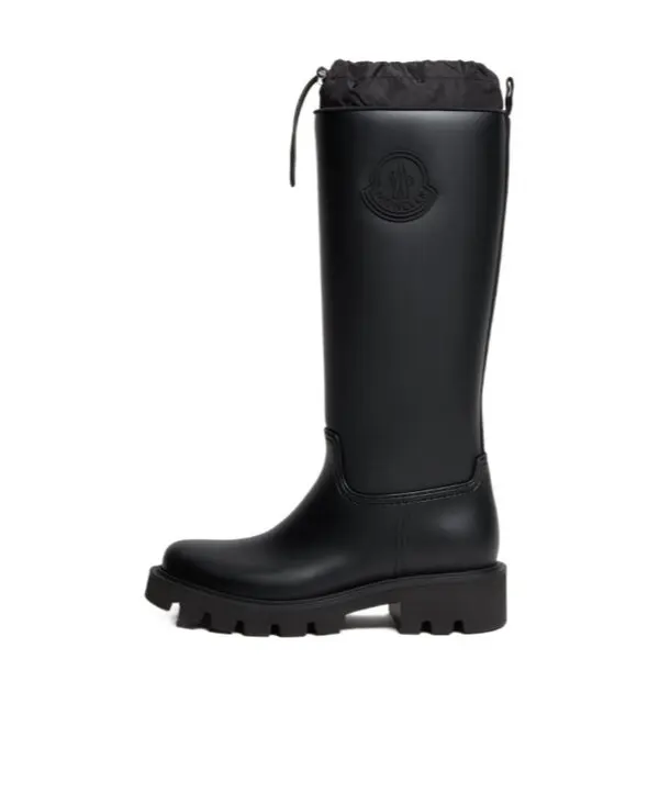 Moncler Kickstream High Wellington Boots - Black