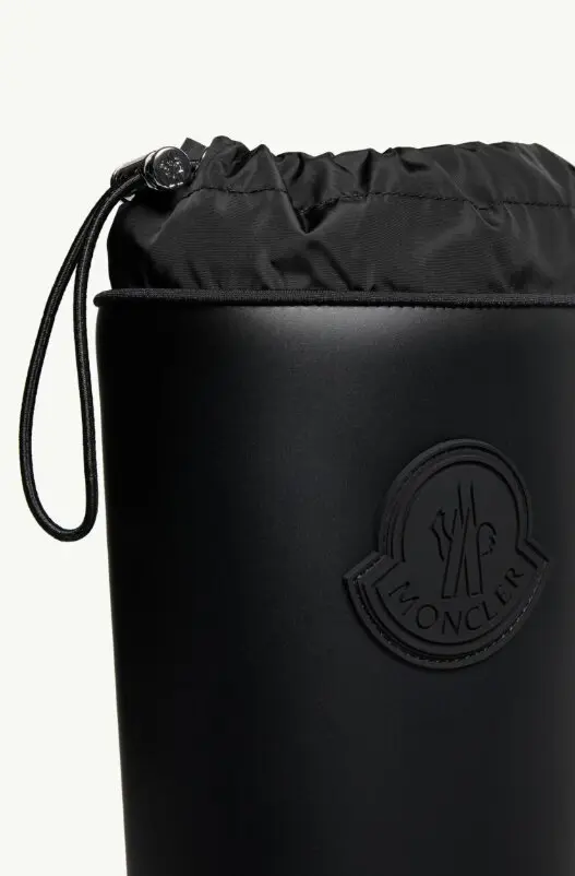 Moncler Kickstream High Wellington Boots - Black