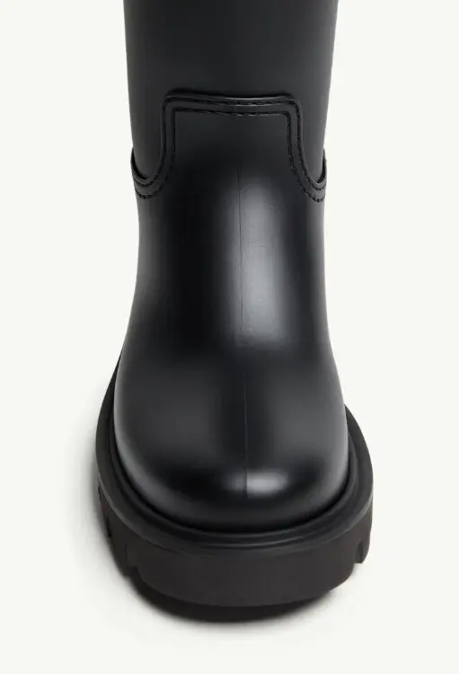 Moncler Kickstream High Wellington Boots - Black
