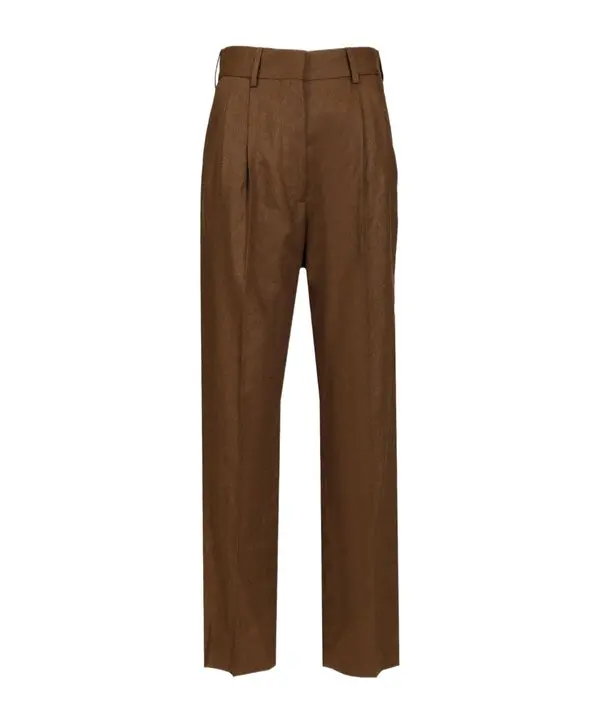 BLAZÉ MILANO Pleat Detailed Renard Fox Trousers - Brown
