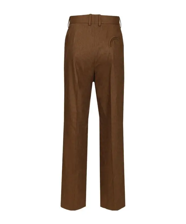 BLAZÉ MILANO Pleated Tailored Trousers - Brown