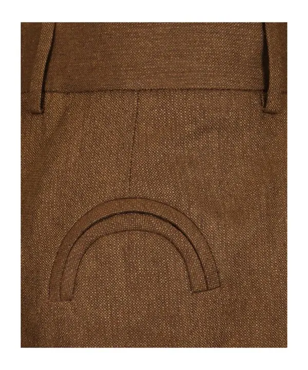 BLAZÉ MILANO Pleated Tailored Trousers - Brown