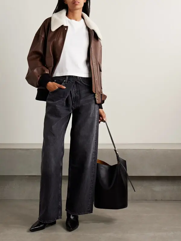 AGOLDE Adine Cropped Knit T-shirt