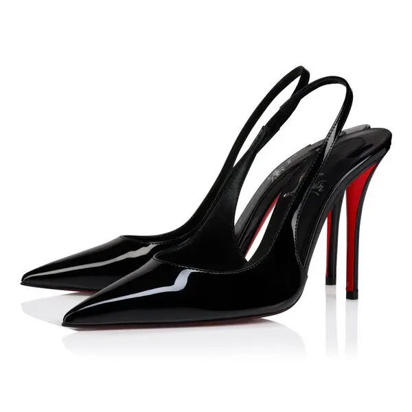 CHRISTIAN LOUBOUTIN Miss Z Slingback Stiletto Pumps - Black