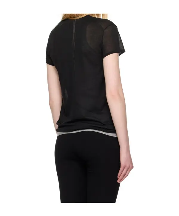 TOTEME Silk T-shirt - Black