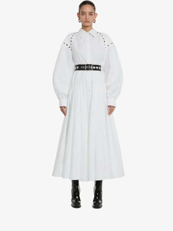 Alexander McQueen Eyelet Detailed Buckled Belt