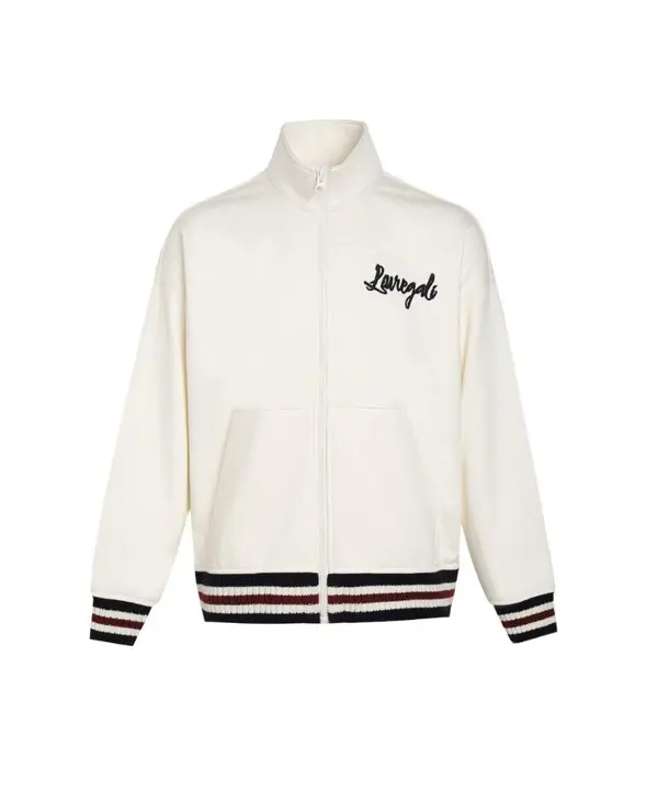 LIUREGALI Long Sleeve Zip-up Jacket With Logo Detail