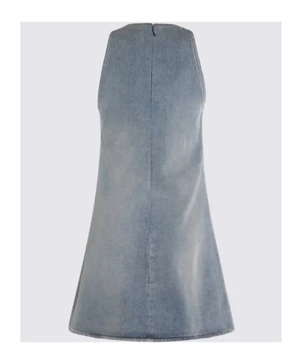 COURREGES Denim A-line Dress - Blue