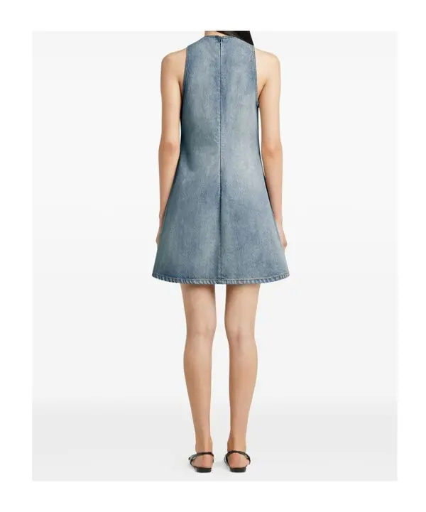 COURREGES Denim A-line Dress - Blue