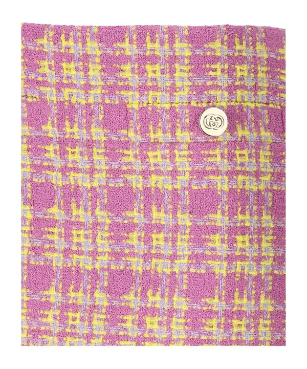 Gucci Tweed Button Detailed Skirt