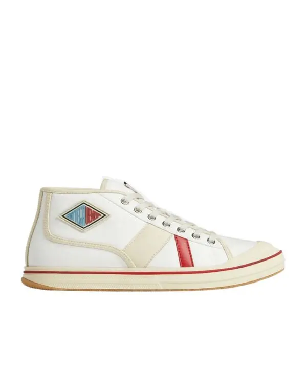 Bottega Veneta Eliot High Top Sneakers - White/sea Salt