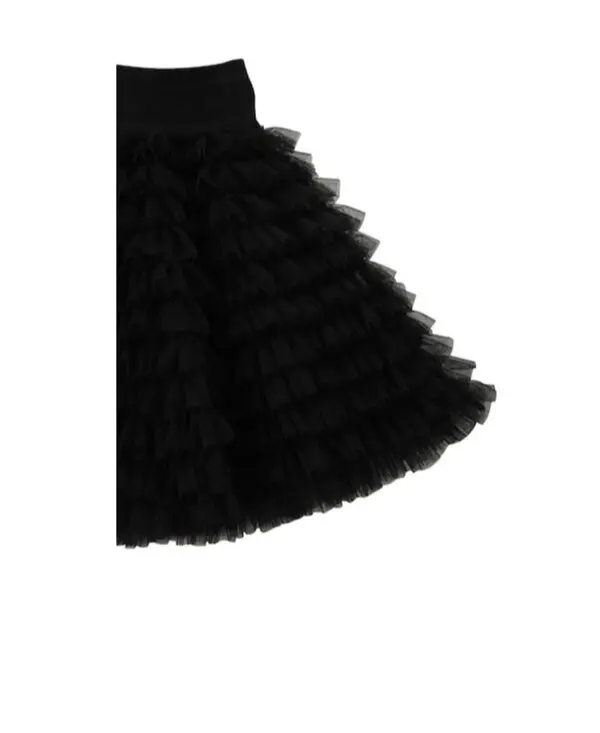 Balmain Pleated Tulle Skirt