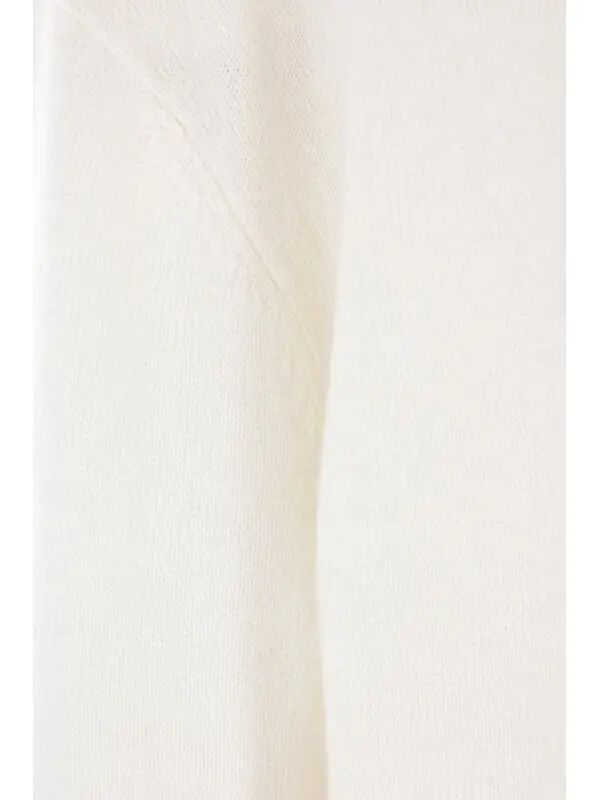 TOTEME V-neck Knitted Jumper - Beige