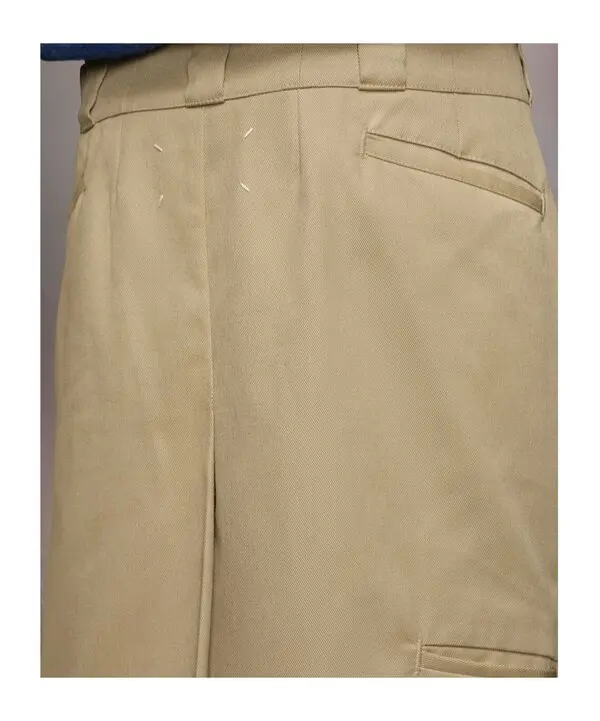 MAISON MARGIELA Chino Skater Midi Skirt - Camel