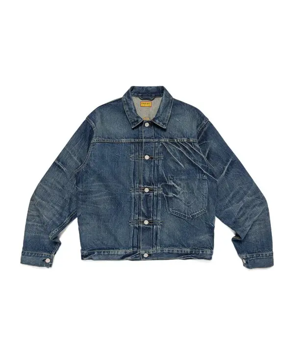 HUMAN MADE Denim Work Jacket With Embroidered Duck Motif - Indigo