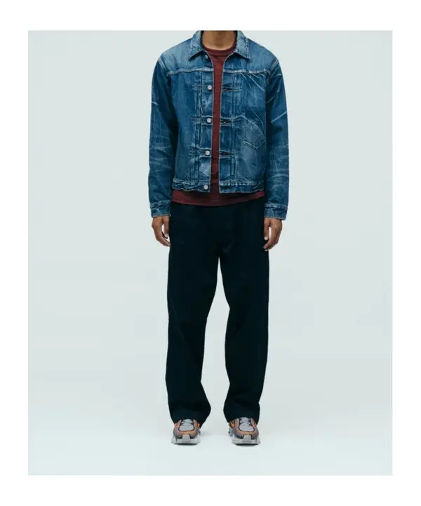 HUMAN MADE Denim Work Jacket With Embroidered Duck Motif - Indigo