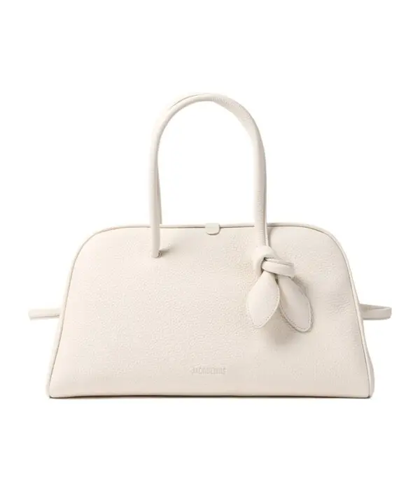 Jacquemus The Turismo Small Soft Bowling Bag - Light Ivory