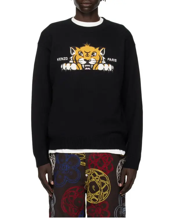 Kenzo Happy Tiger Embroidered Jumper