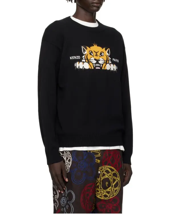 Kenzo Happy Tiger Embroidered Jumper
