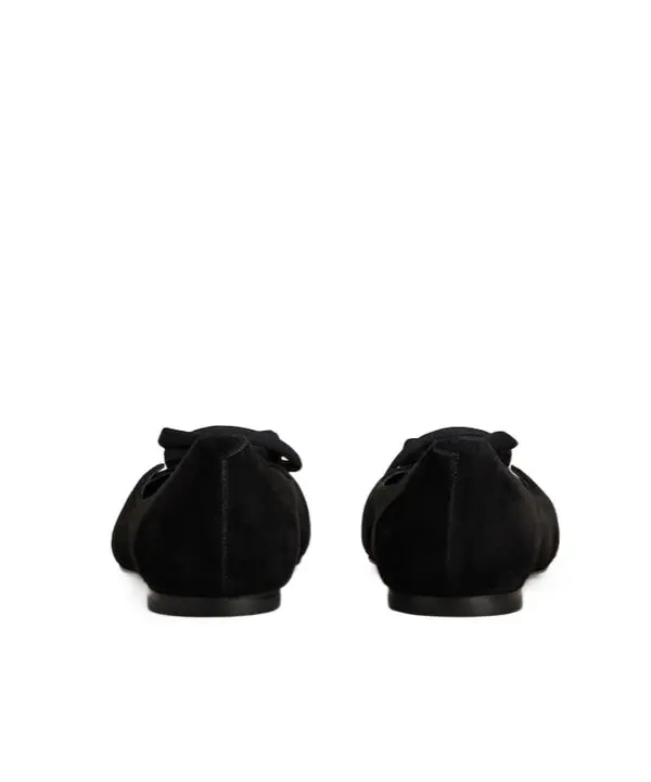 ROGER VIVIER Rose Embellished Pointed Toe Ballet Flats