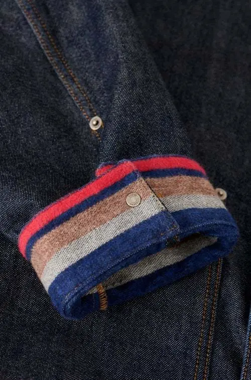 Loewe Denim Jacket With Corduroy Collar