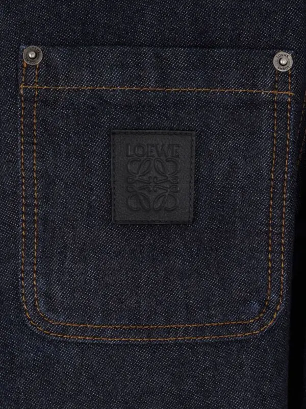 Loewe Denim Jacket With Corduroy Collar