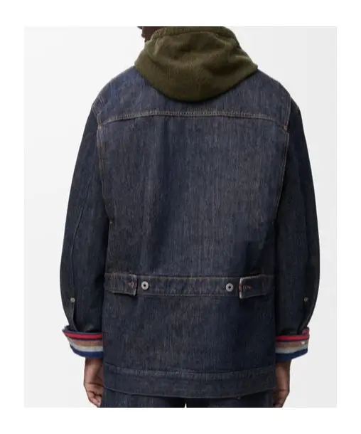 Loewe Denim Jacket With Corduroy Collar